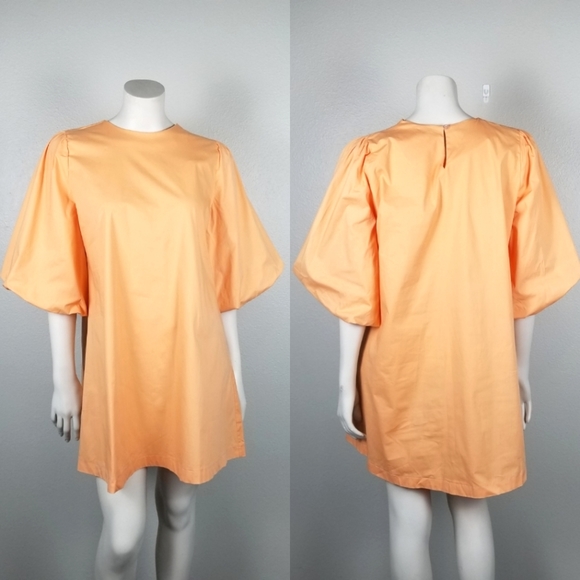 Sofia Italy | Dresses | Sofia Orange Sherbert Babydoll Balloon Mini ...